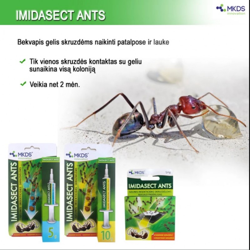 IMIDASECT ANTS, 1,4 G, GELINIS INSEKTICIDAS MASALO PADĖKLIUKE ...