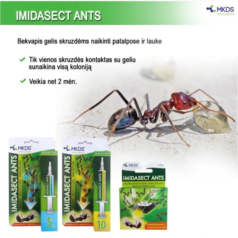 IMIDASECT ANTS 10 G, GELINIS INSEKTICIDAS SKRUZDĖMS NAIKINTI 1 vnt.